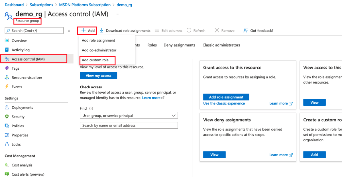 Example Of Azure Custom Role Creation Built On Cloud